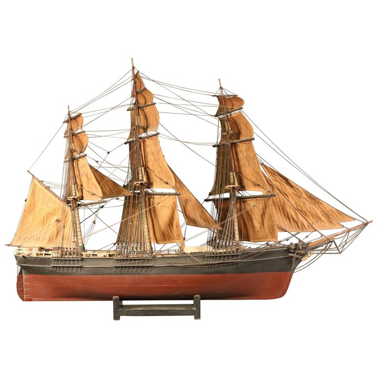 Antique Ship Model of a Clipper at 1stDibs