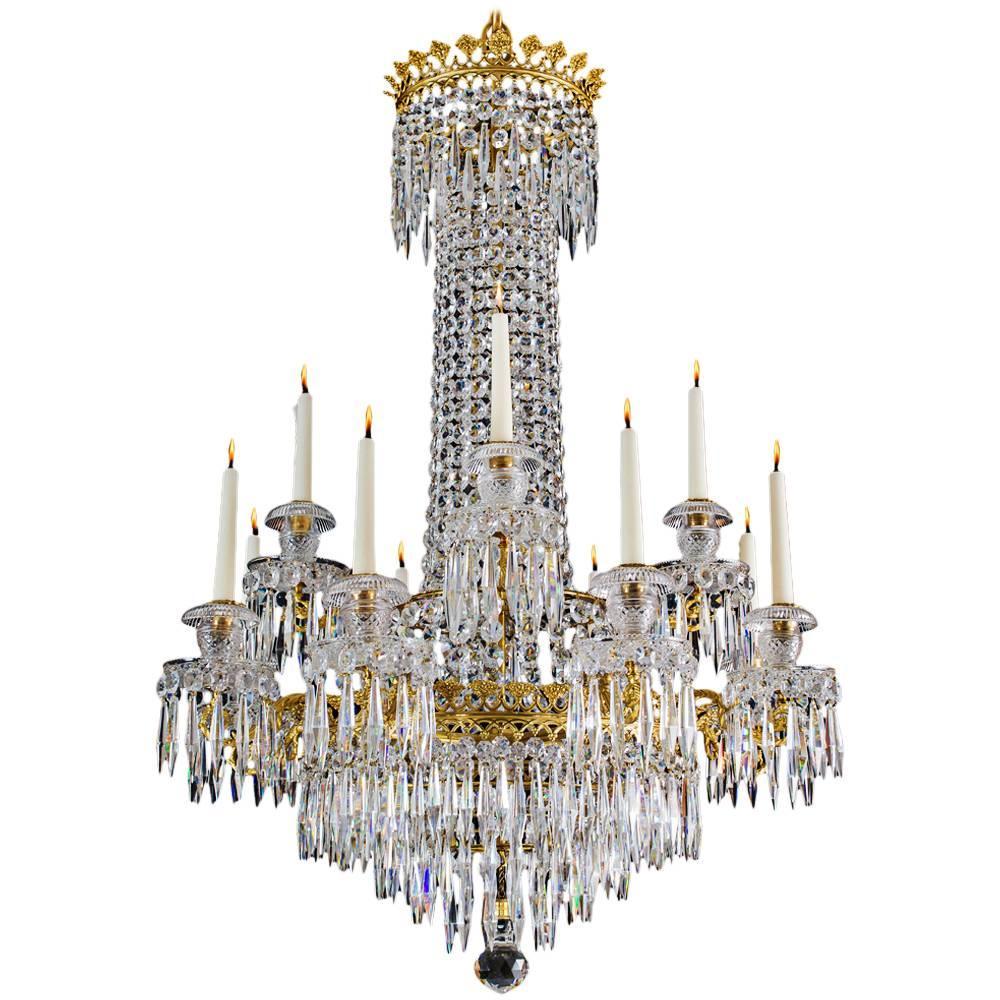 Exceptionally Fine Twelve-Light Regency Chandelier For Sale at 1stdibs