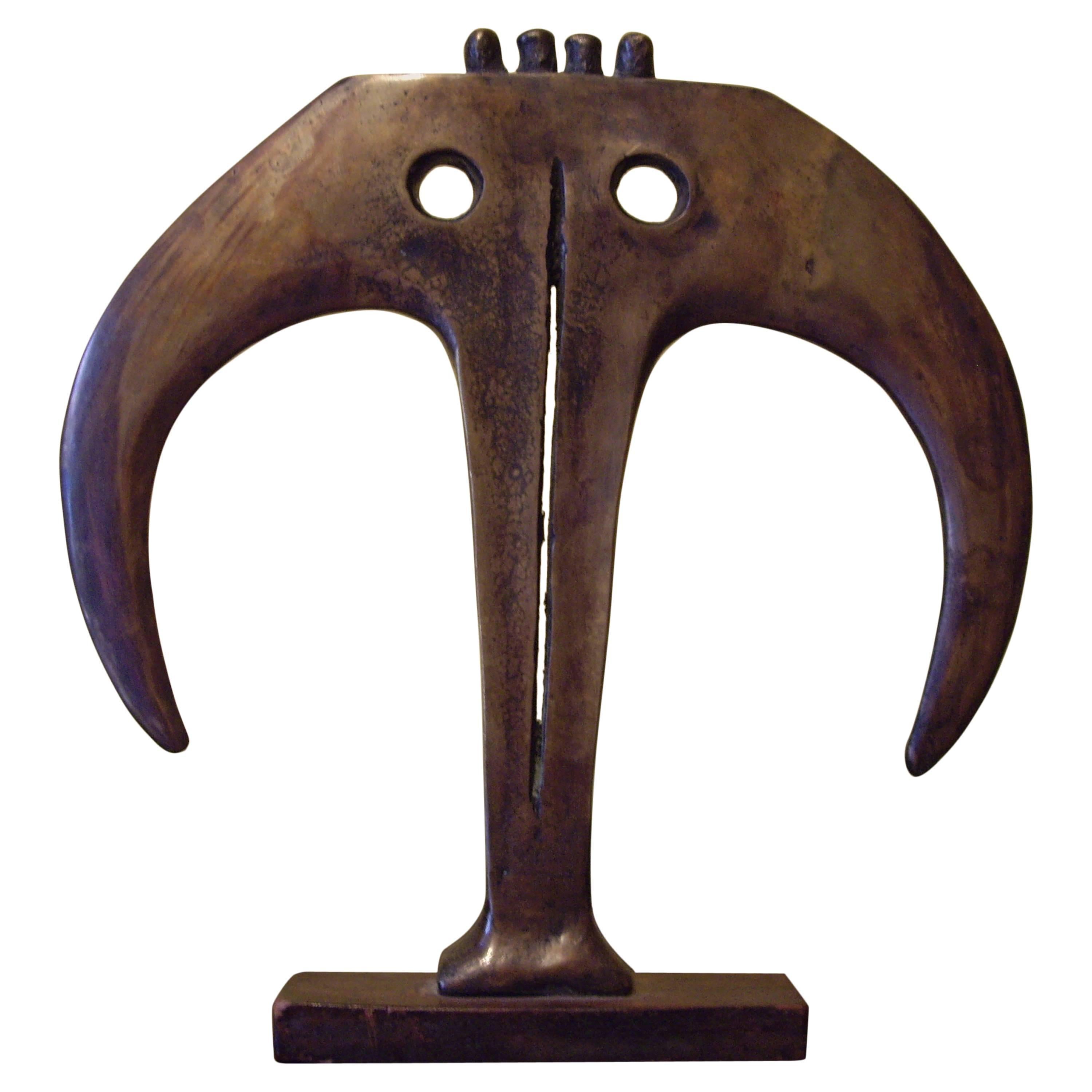 Abstract Bronze Sculpture For Sale at 1stDibs
