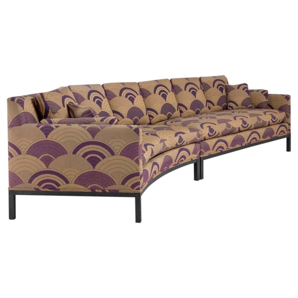 Two-Part Angular Sectional Sofa in Original Fabric, 1960s at 1stdibs