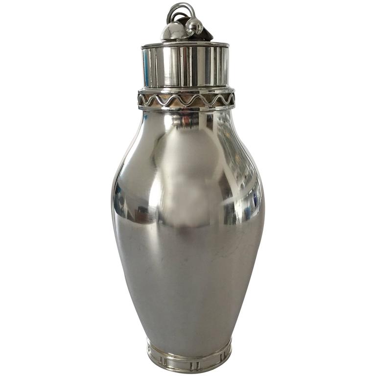 Sterling Silver Cocktail Shaker by Holger Rasmussen at 1stDibs