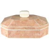 Pakistan Onyx Marble Lidded Round Box For Sale at 1stDibs