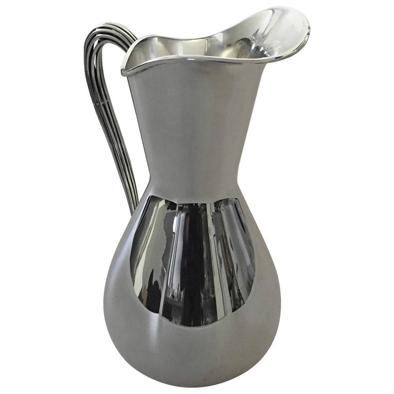 Hingelberg Danish Svend Weihrauch Silver Pitcher at 1stDibs