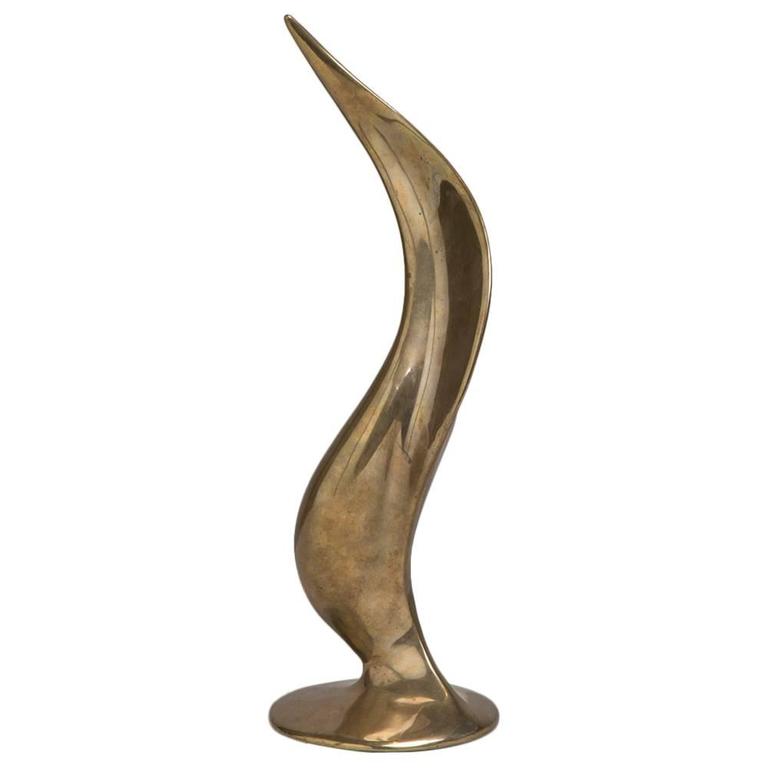 Superb Cast Bronze Abstract Table Sculpture, 1970s For Sale at 1stDibs