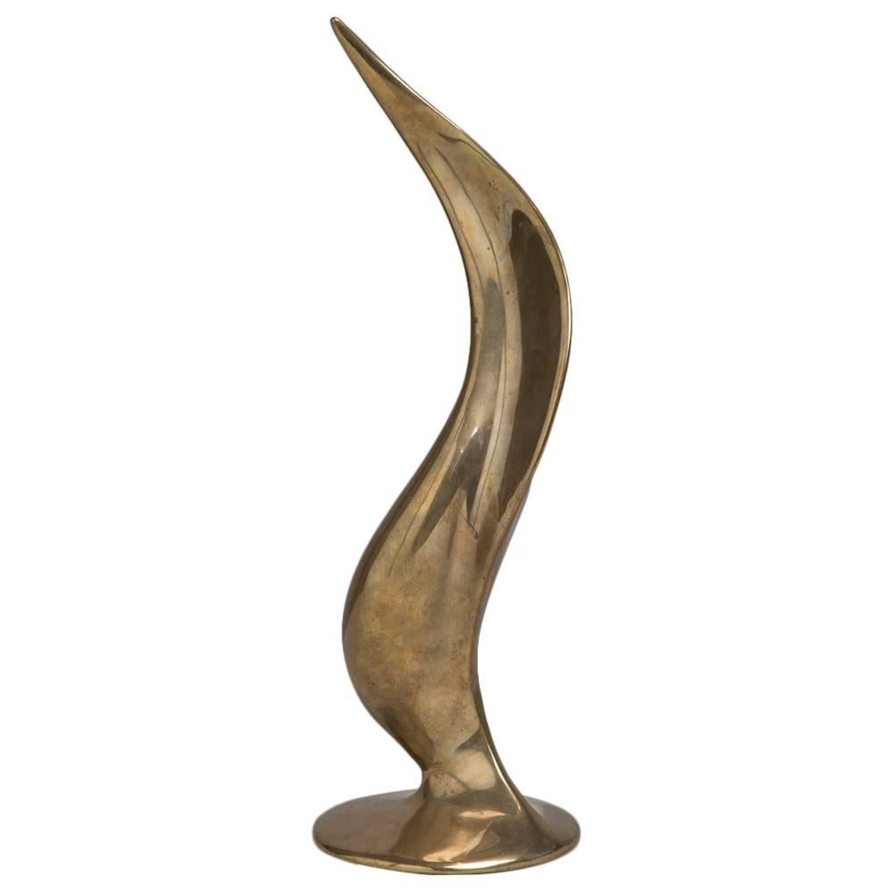 Superb Cast Bronze Abstract Table Sculpture, 1970s For Sale at 1stDibs