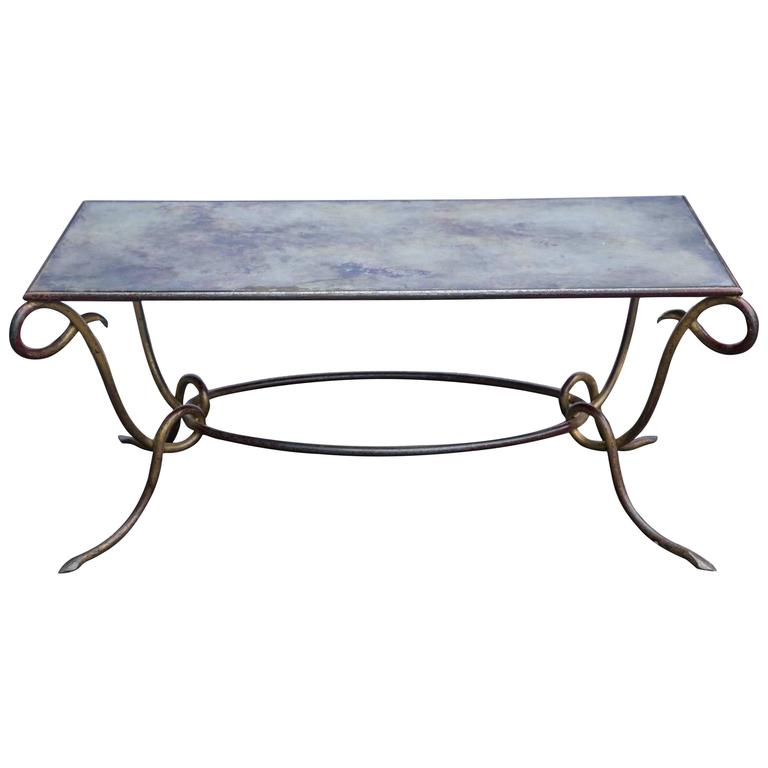 Forged Iron Coffee Table at 1stDibs