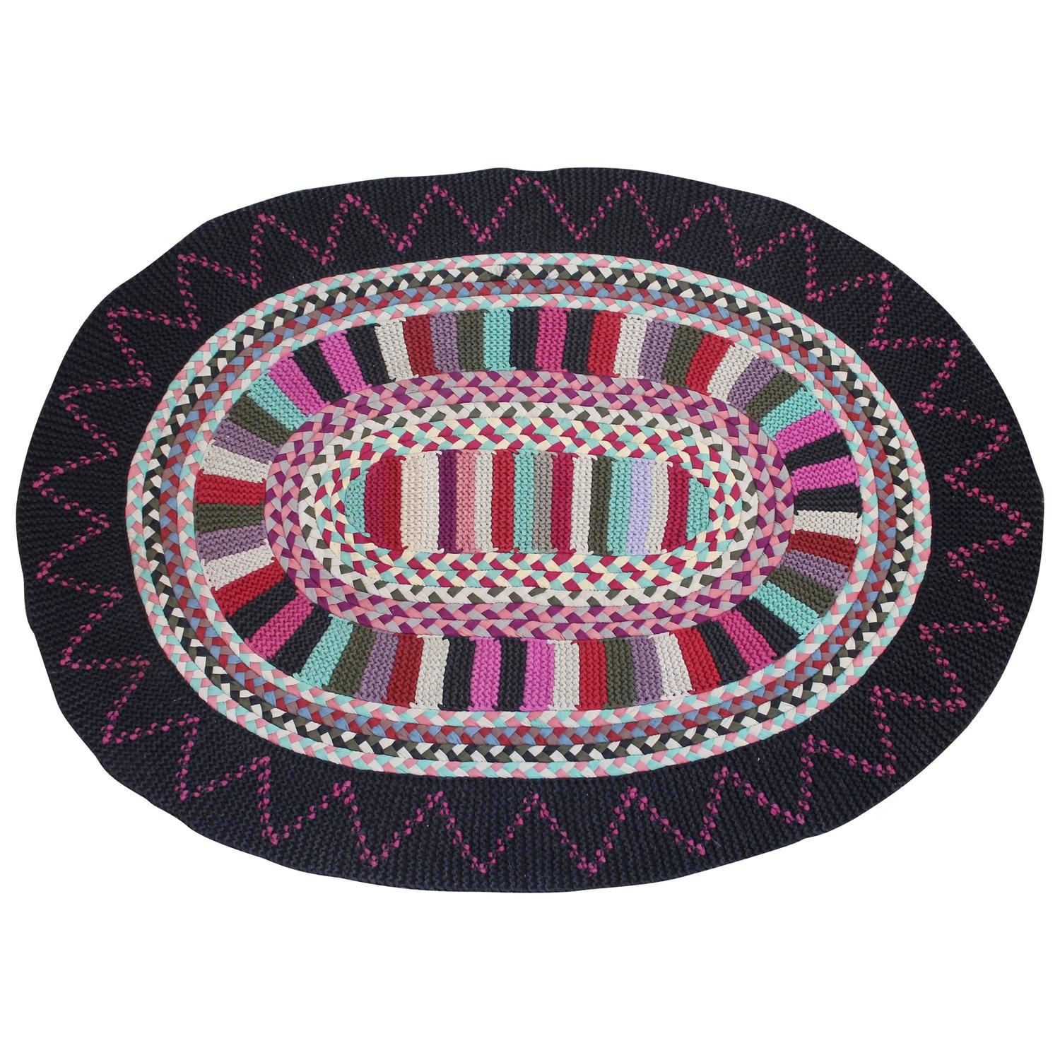 Early 20th Century Braided Amish Rug from Pennsylvania For Sale at 1stdibs