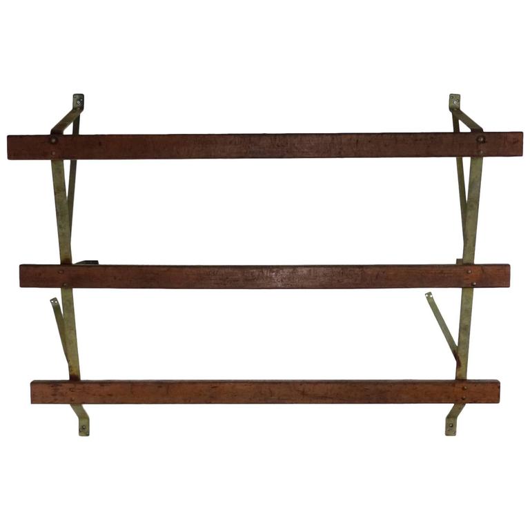 1930 Industrial Wall Mount Meat Rack at 1stDibs