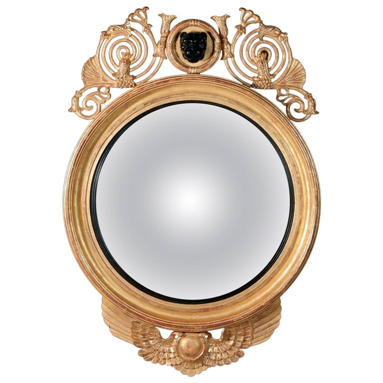 Miroir léopard convexe à la manière de la Régence En vente sur 1stDibs