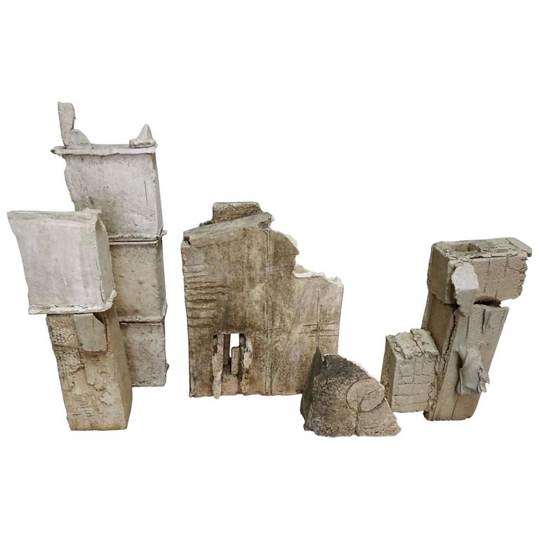 Dennis Gallagher Clay Sculpture Titled "Fragments" at 1stDibs