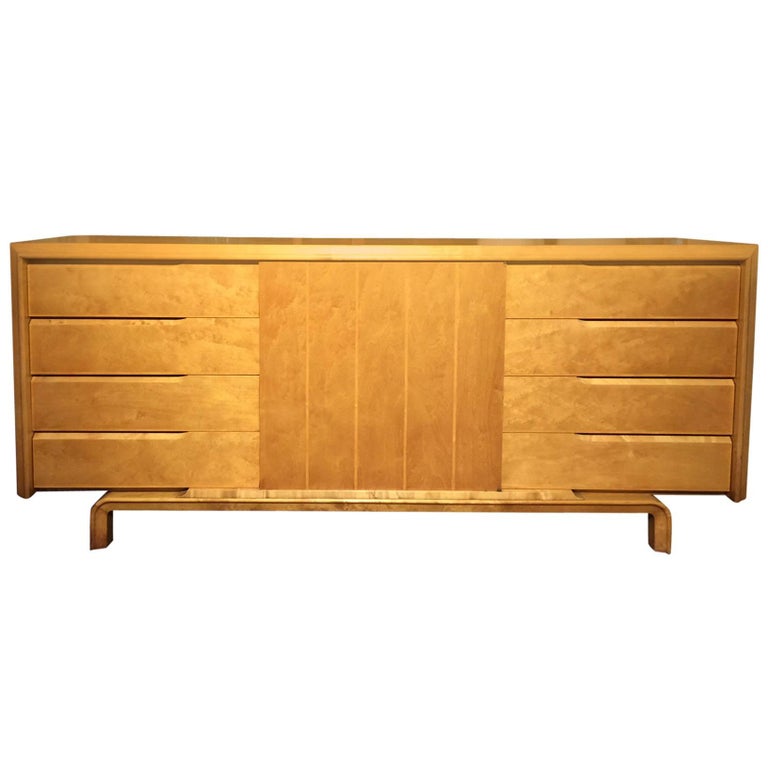 Mid-Century Cabinet/Dresser in Birch Wood For Sale at 1stDibs