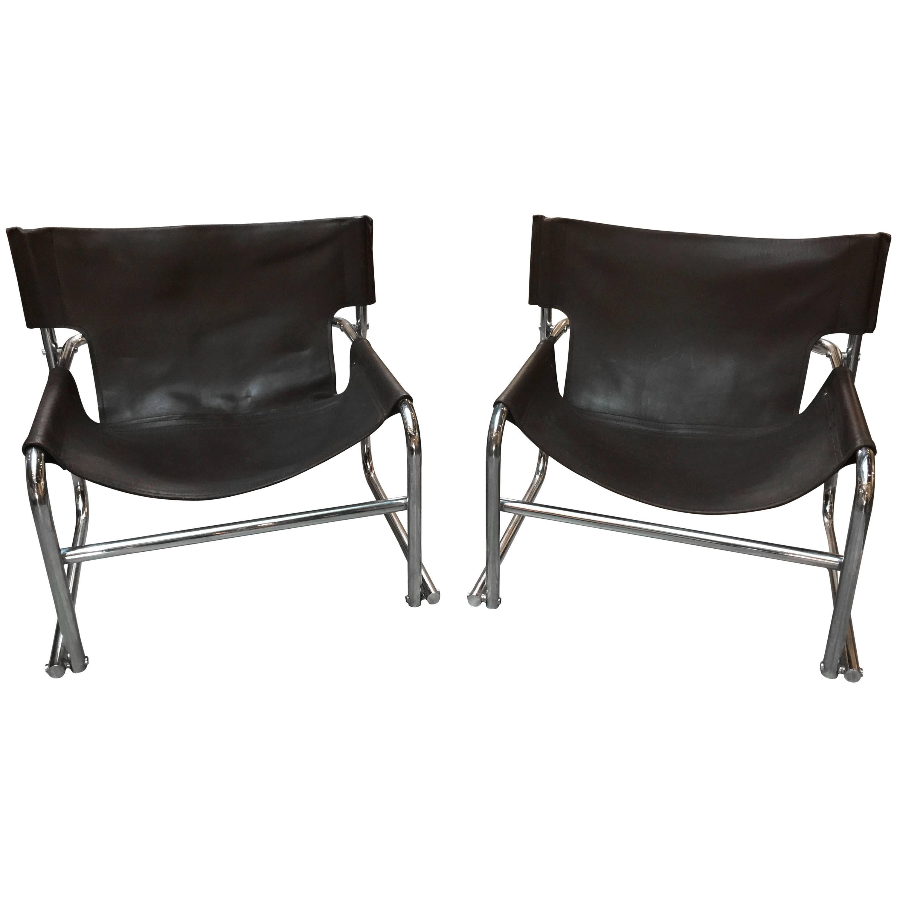 Pair of Rodney Kinsman T1 Sling Chairs at 1stDibs | rodney kinsman t1 ...