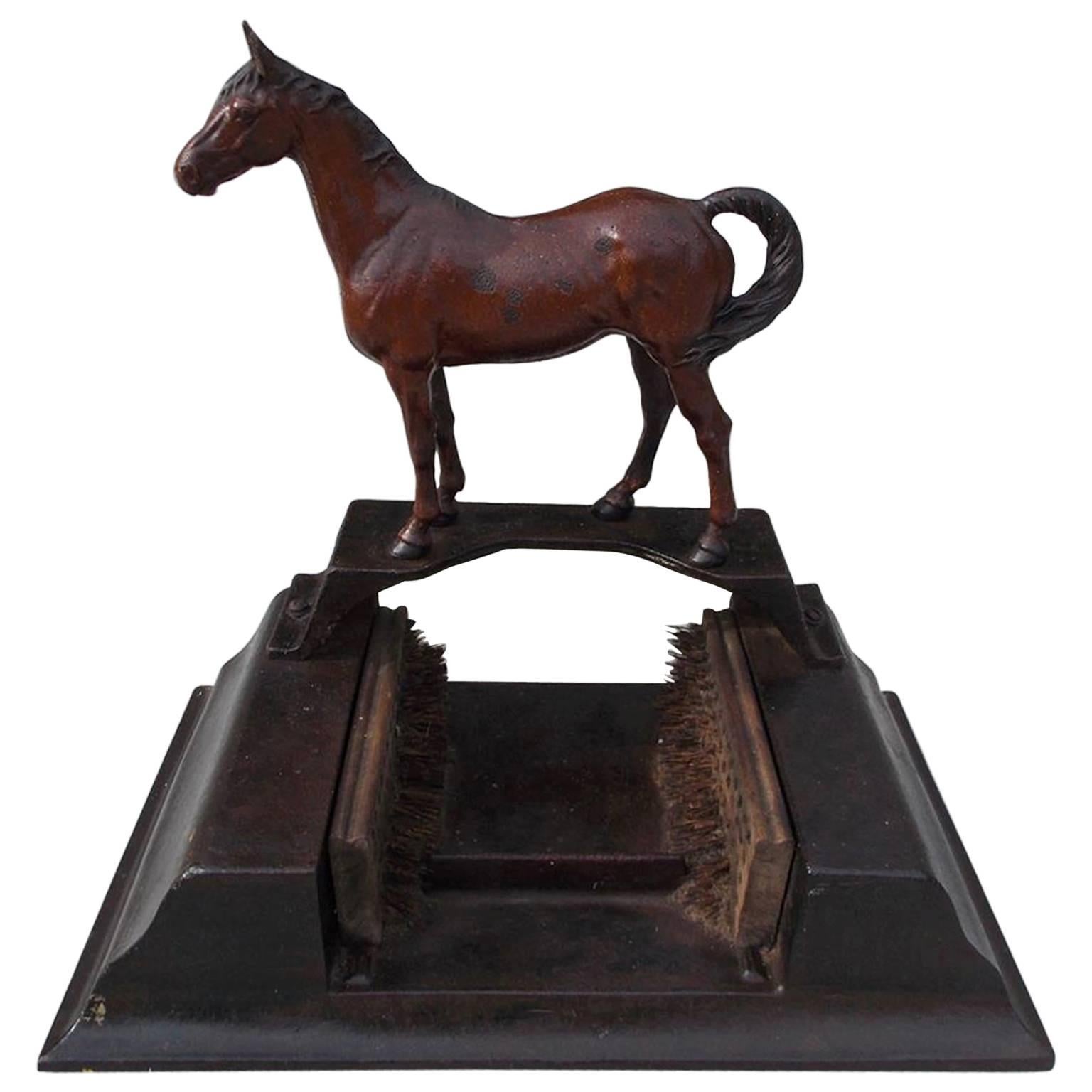American Cast Iron Painted Horse Boot Scrape, Circa 1870 at 1stDibs