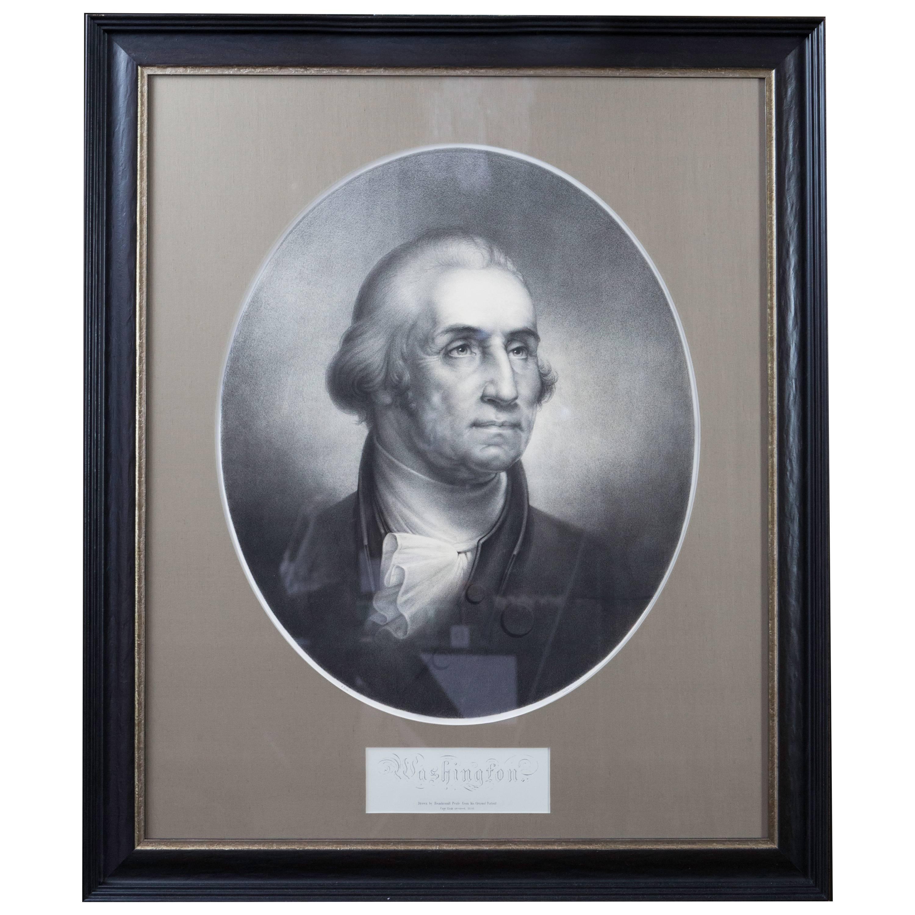 George Washington after the Painting by Rembrandt Peale, circa 1856 For ...