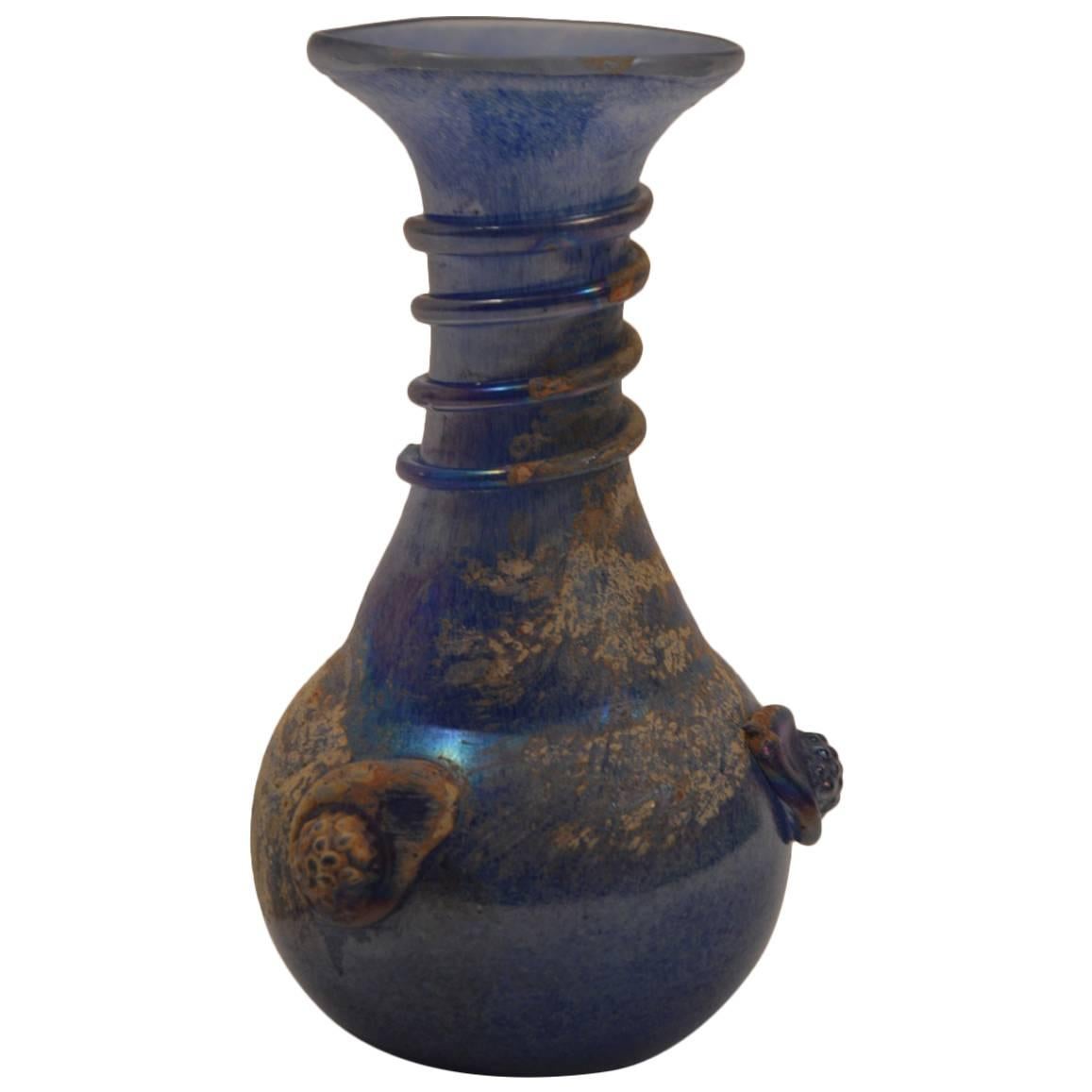 Blue Murano Scavo Vase at 1stDibs | murano scavo glass, scavo murano