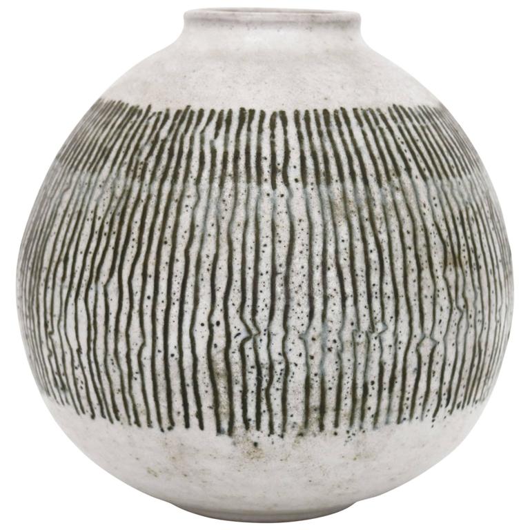 Clyde Burt Ceramic Vase at 1stDibs