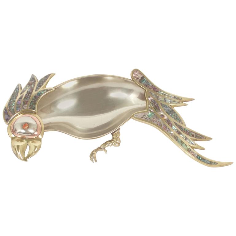 Abalone Parrot Dish at 1stDibs
