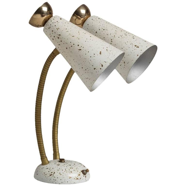 Atomic Space Age Double Cone Lamp, 1950s at 1stDibs