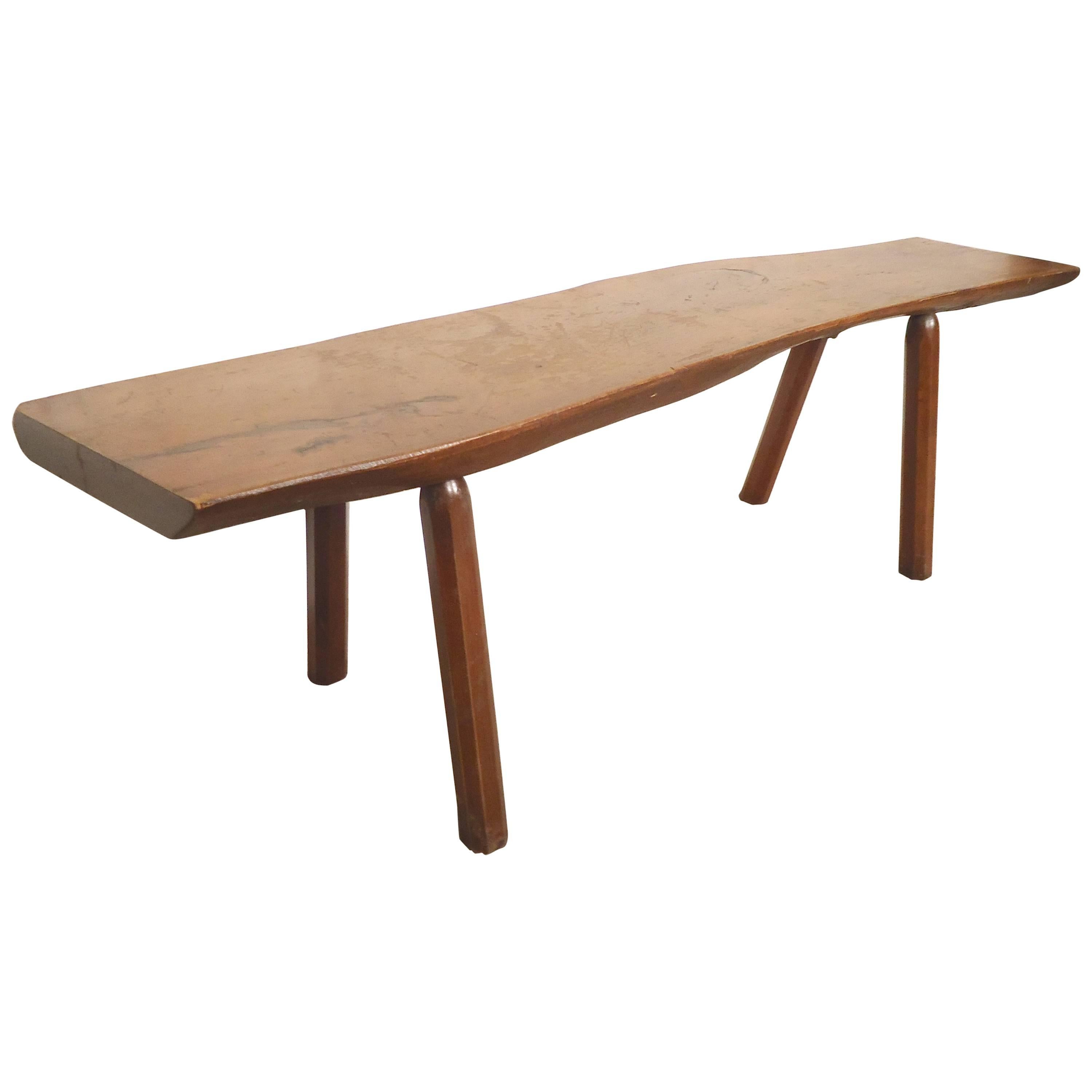 Unique Live Edge Bench at 1stDibs