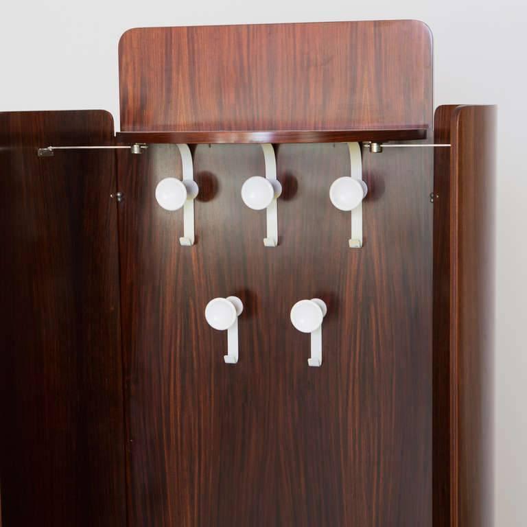 Round Italian Swivel Fold-Out Wardrobe or Vanity in Wood by Fiarm ...