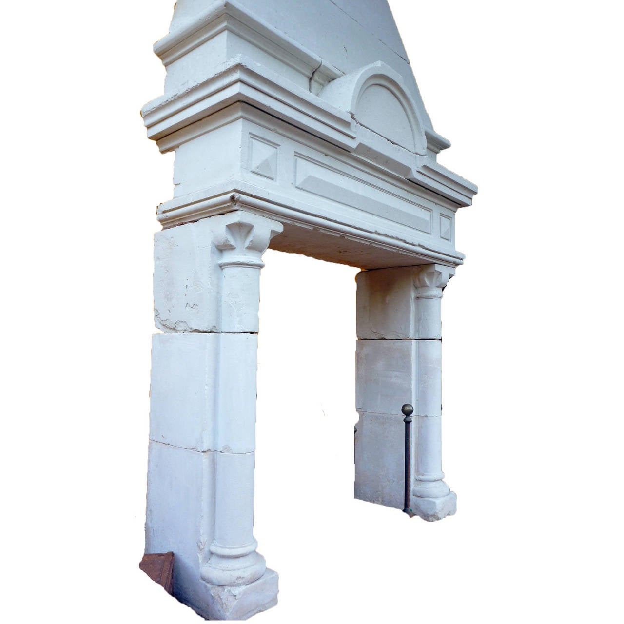 Antique French Limestone Fireplace, 19th c., Style: Napoleon III For ...