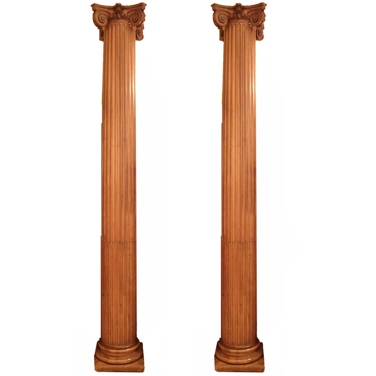 19th Century Walnut Wood Columns Corinthian from England For Sale at ...