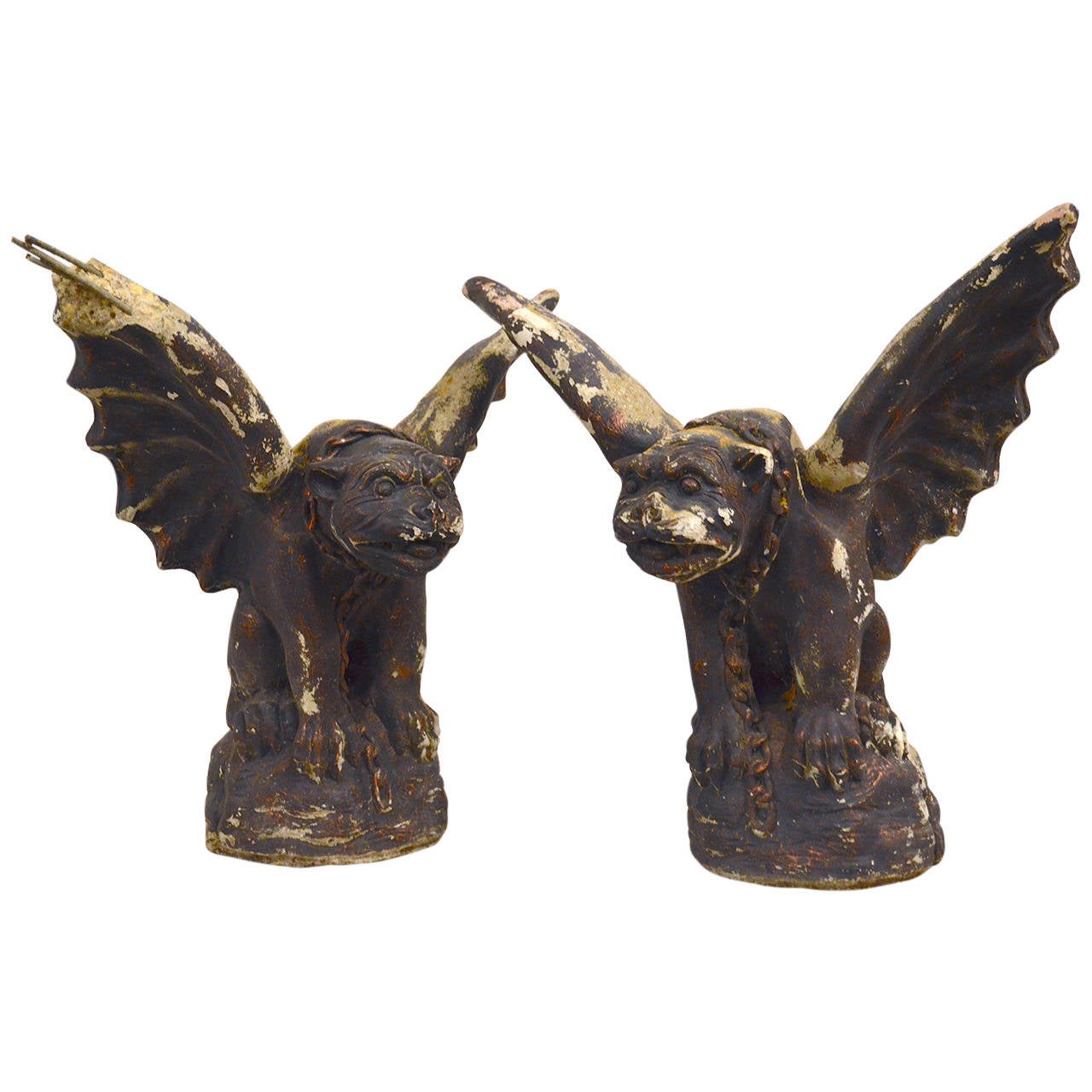 Cast Stone Gargoyles Sculptures at 1stDibs | gargoyles cast