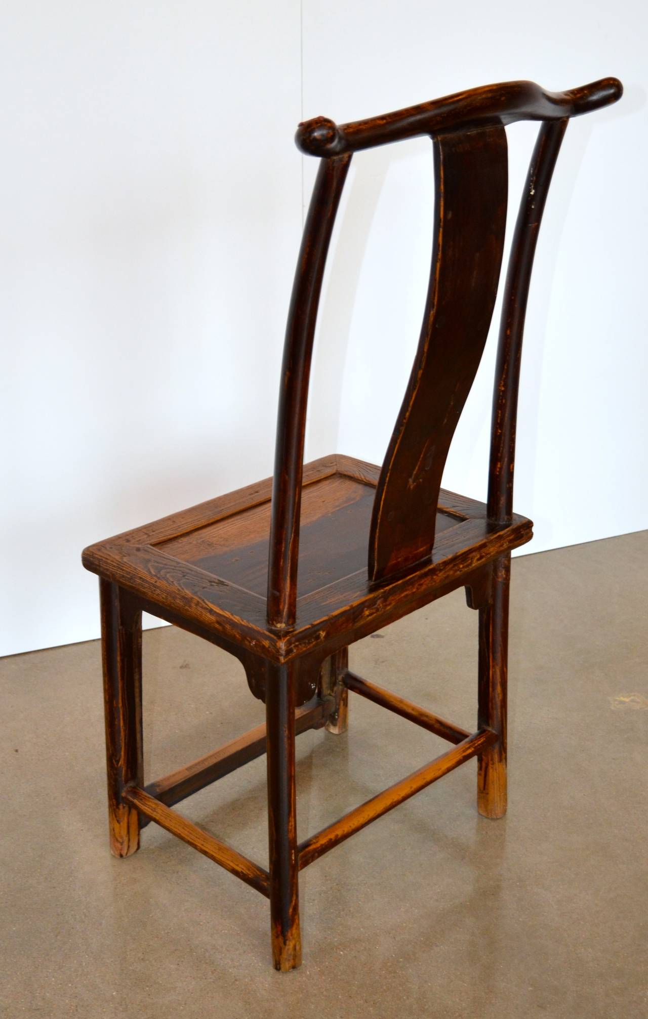 Yoke Crest Ming Style Chairs, Set of Eight at 1stDibs