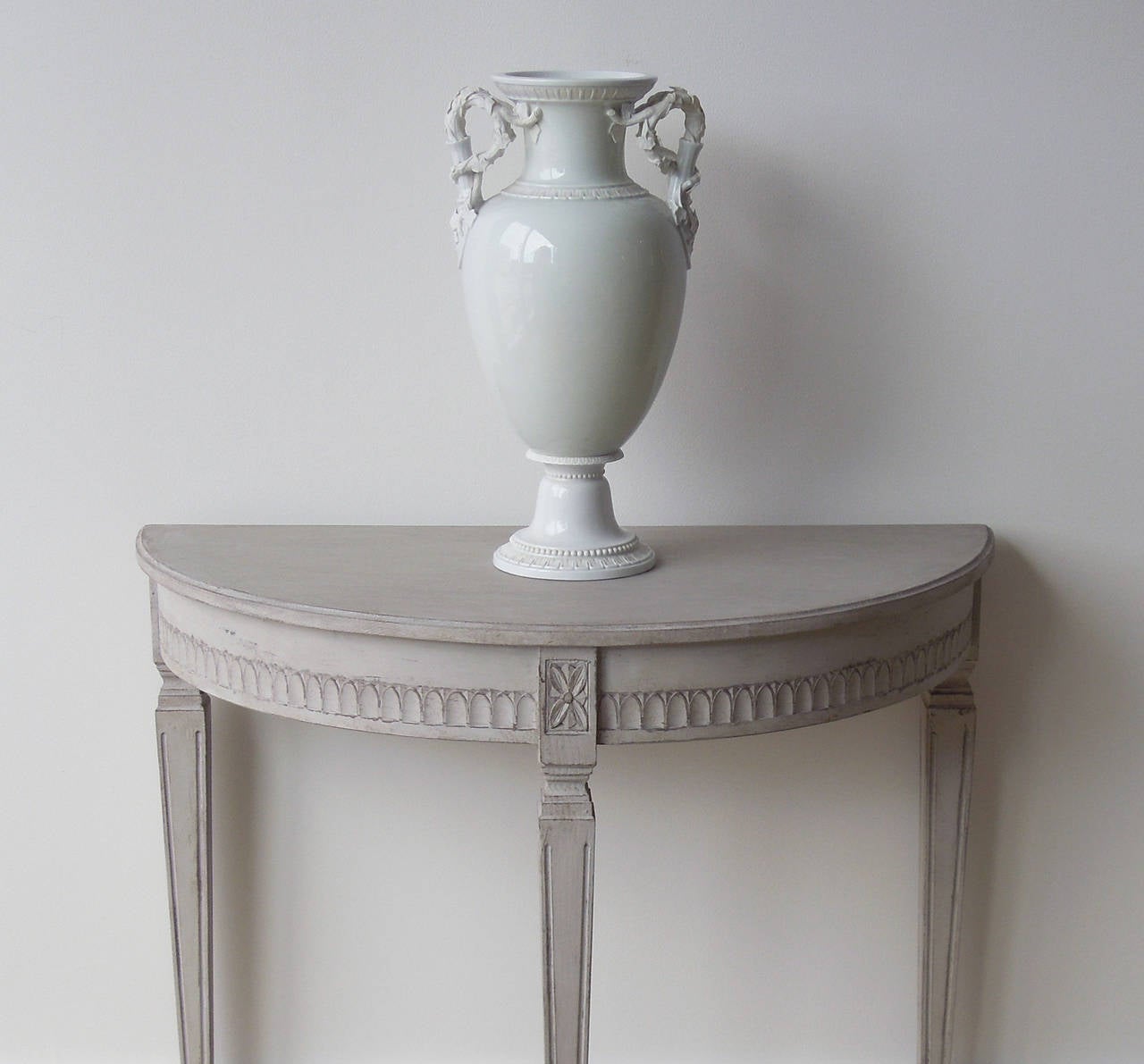 Pair of Swedish Demilune Tables at 1stDibs