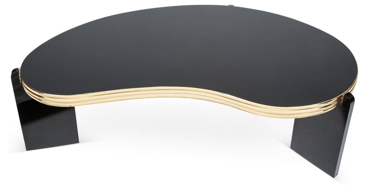 Modern Lacquer Boomerang Cocktail Table at 1stDibs
