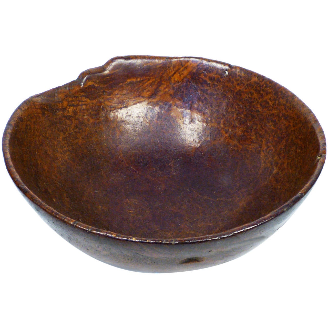 Early American Wood Burl Bowl at 1stDibs