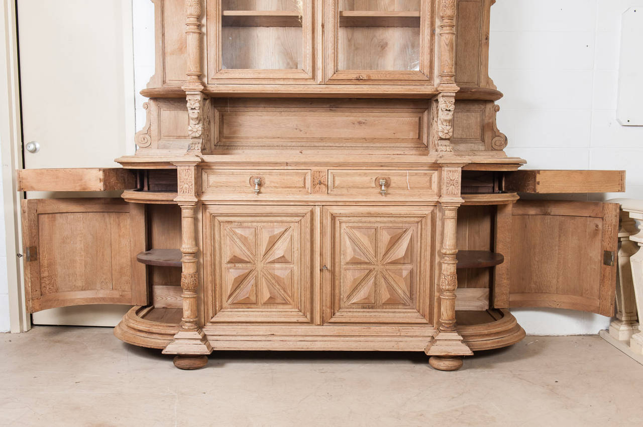French Louis XIII Chateau Buffet Deux Corps at 1stDibs