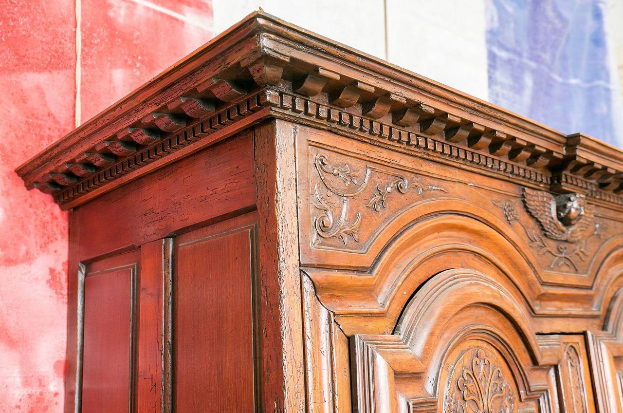 Exceptional Period Louis XIII to Louis IV Transitional Chateau Armoire ...