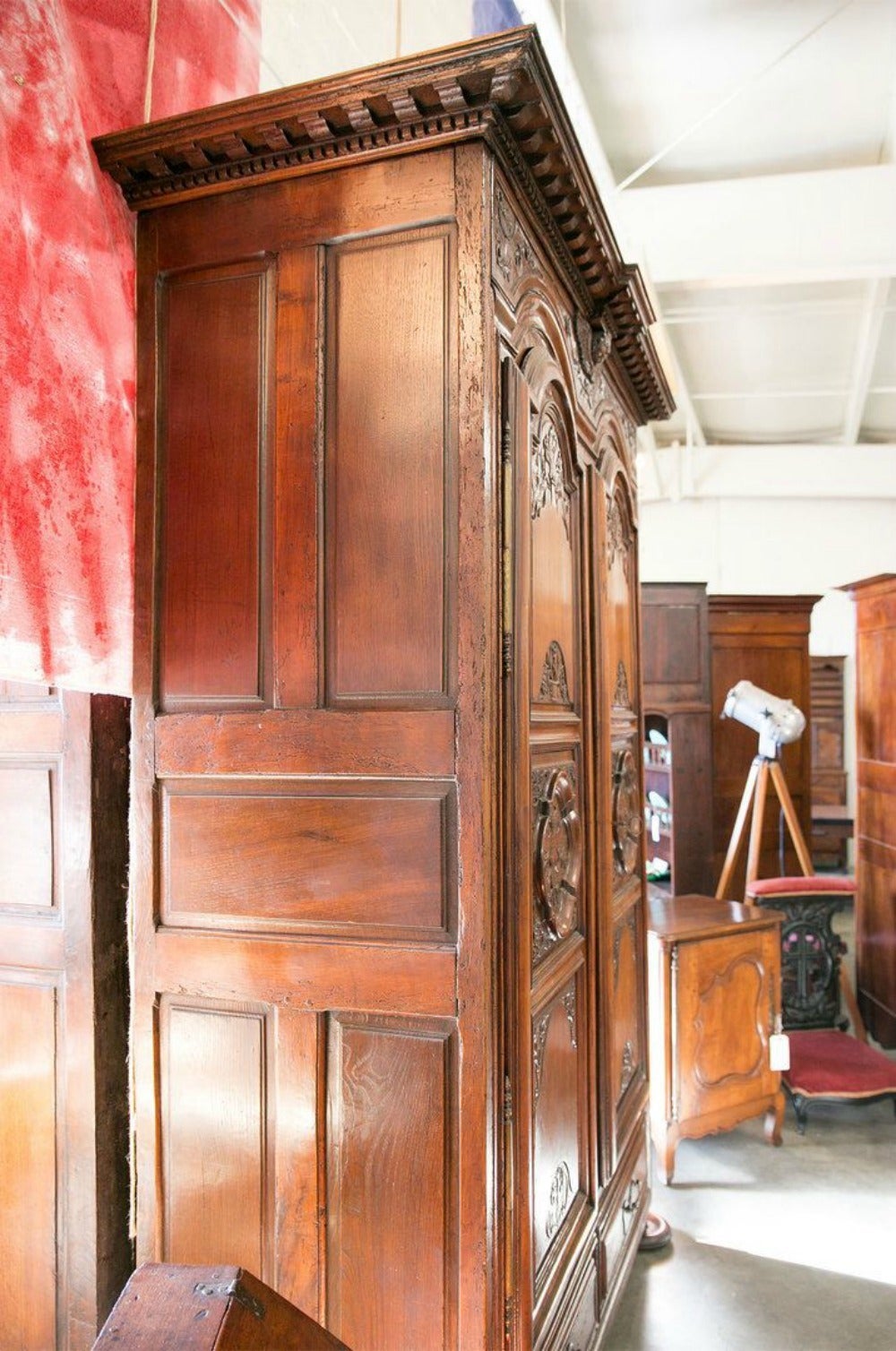 Exceptional Period Louis XIII to Louis IV Transitional Chateau Armoire ...