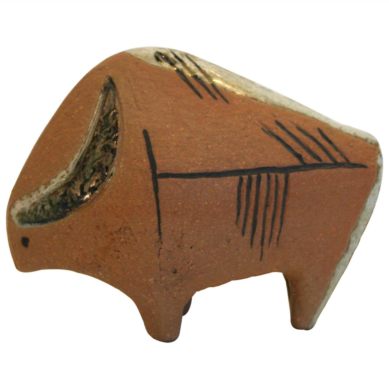 Ceramic Bison by Lisa Larson at 1stDibs
