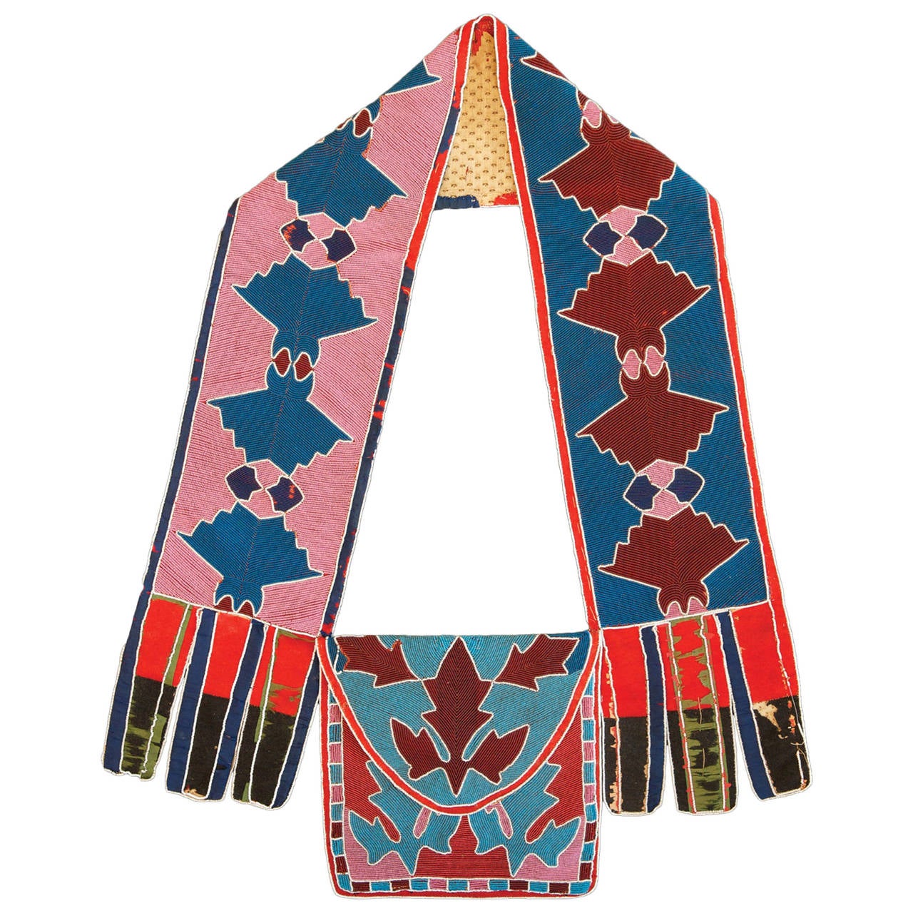 Antique Native American Delaware Bandolier Bag, 19th Century at 1stDibs ...