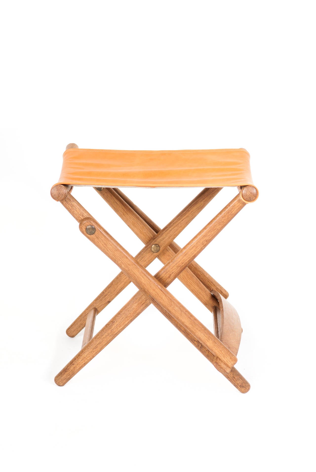 Torsten Johansson Folding Stool by A. J. Iversen at 1stDibs