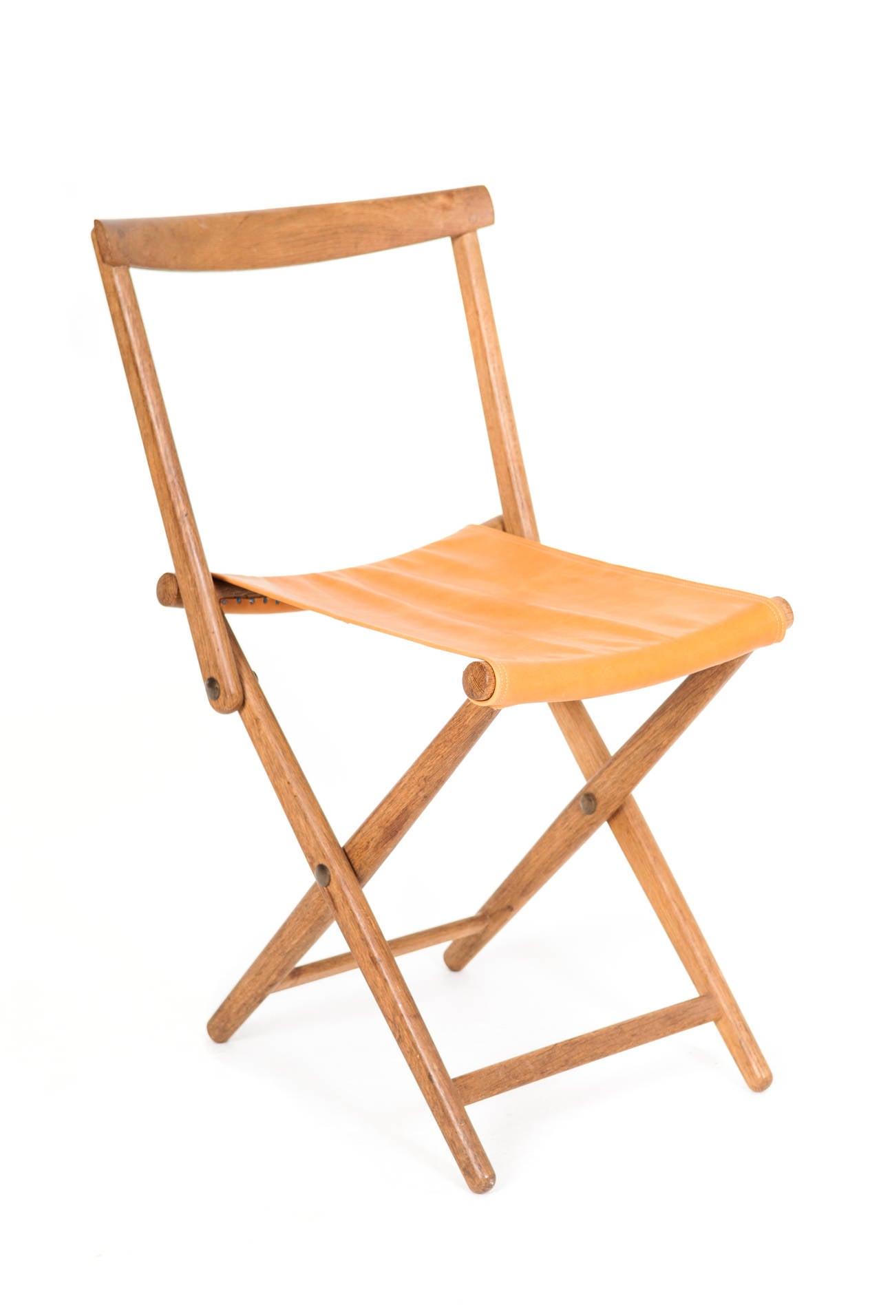 Torsten Johansson Folding Stool by A. J. Iversen at 1stDibs