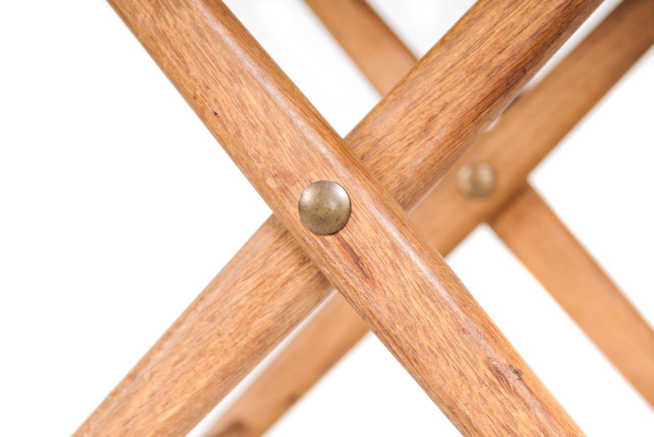 Torsten Johansson Folding Stool by A. J. Iversen at 1stDibs