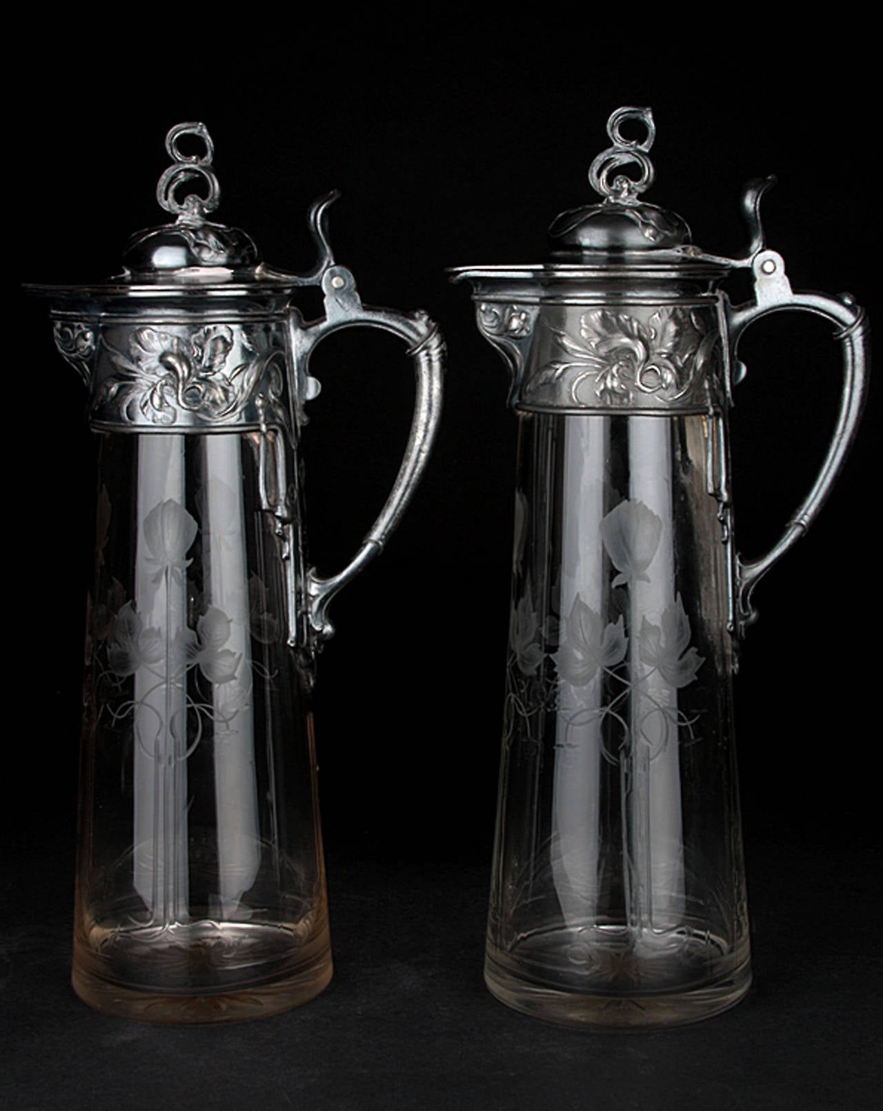Pair of Art Nouveau WMF Pitchers at 1stDibs