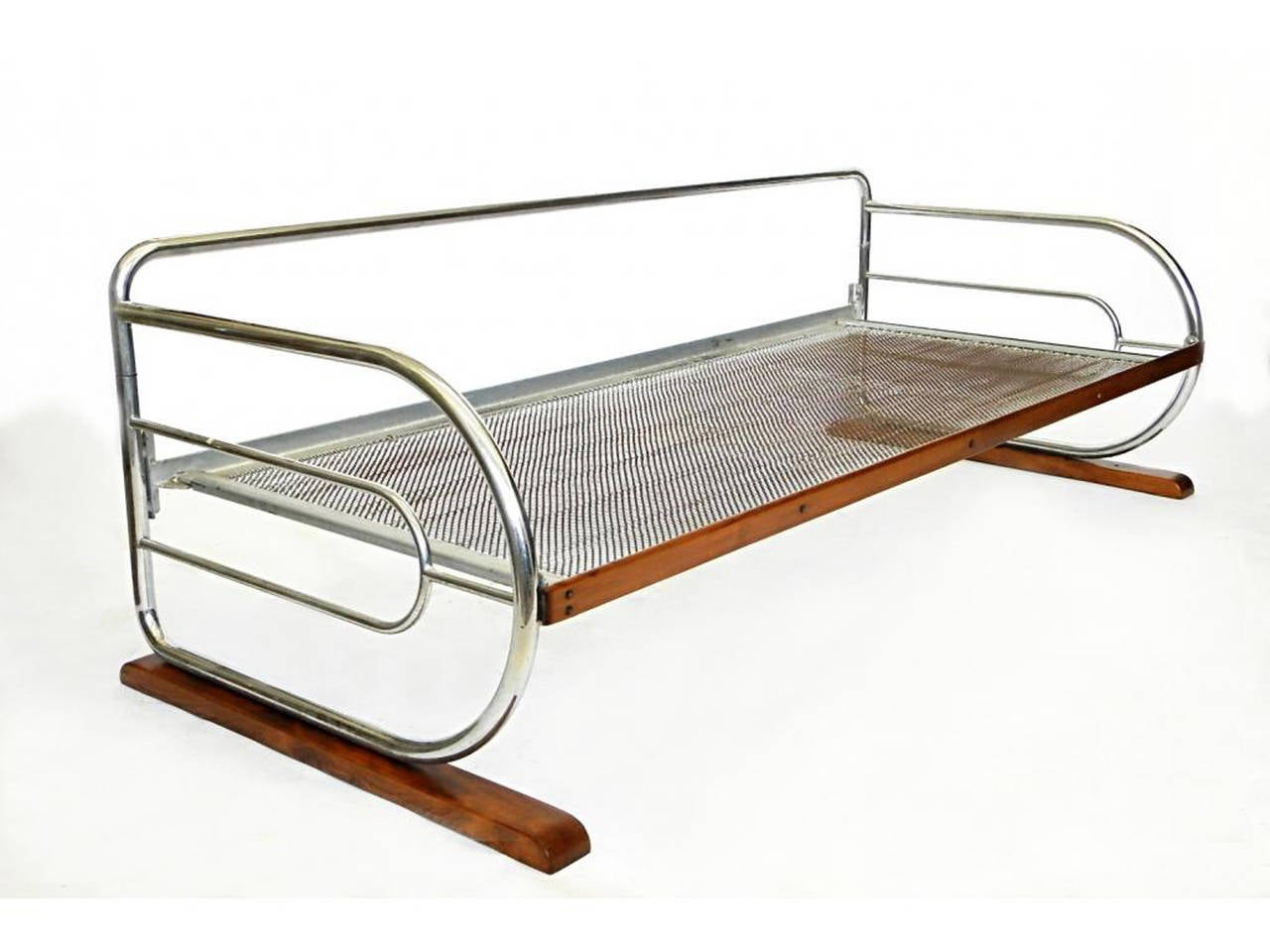 Art Deco Streamline Bench For Sale at 1stDibs