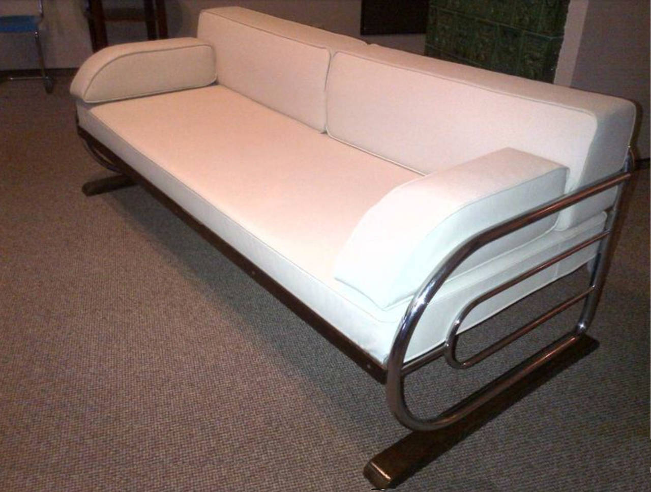 Art Deco Streamline Bench For Sale at 1stDibs
