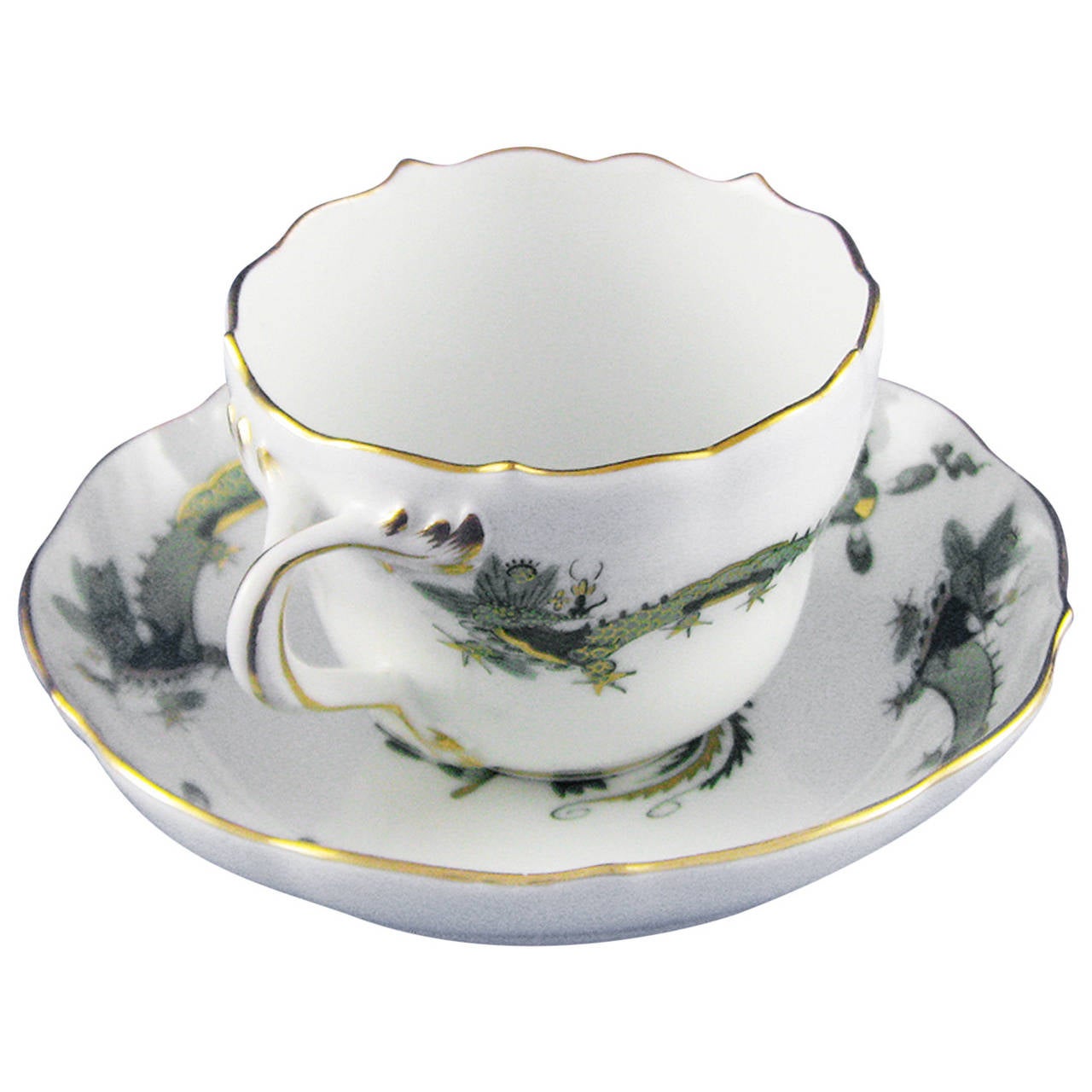 Meissen Cup with "Green Dragon" For Sale at 1stdibs