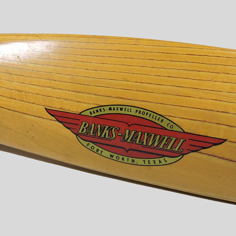 Vintage Banks-Maxwell Wood Airplane Propeller at 1stDibs | banks ...