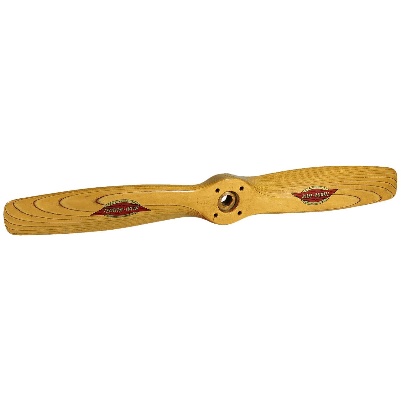 Vintage Banks-Maxwell Wood Airplane Propeller at 1stDibs