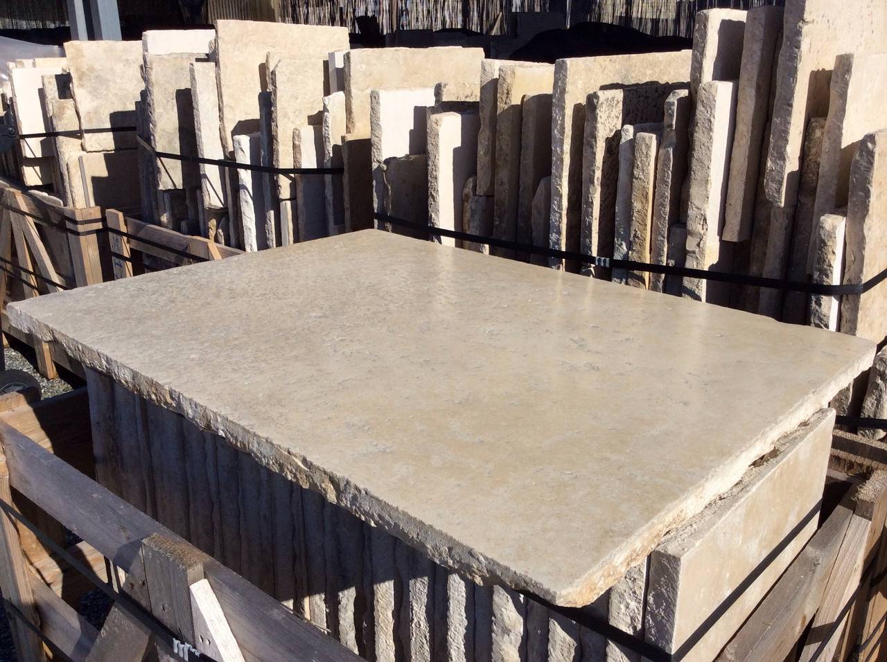 Antique French Limestone "Original" Dalles De Bourgogne, 16th to 17th ...