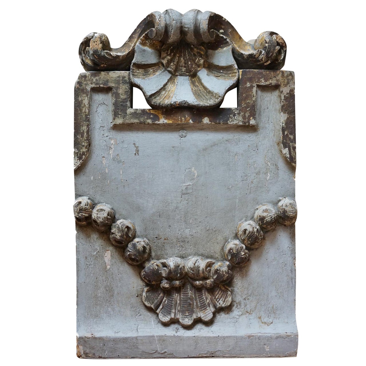 18th Century French Architectural Wooden Plaque at 1stDibs
