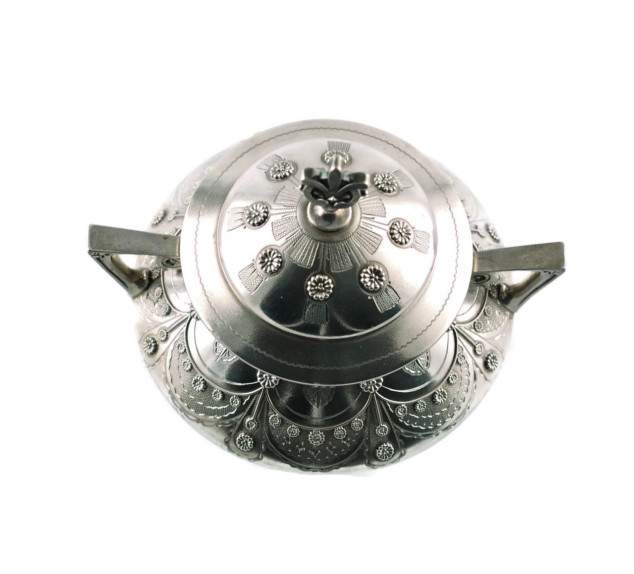 Tiffany and Co Aesthetic Movement Sterling Silver Cream and Sugar Set ...