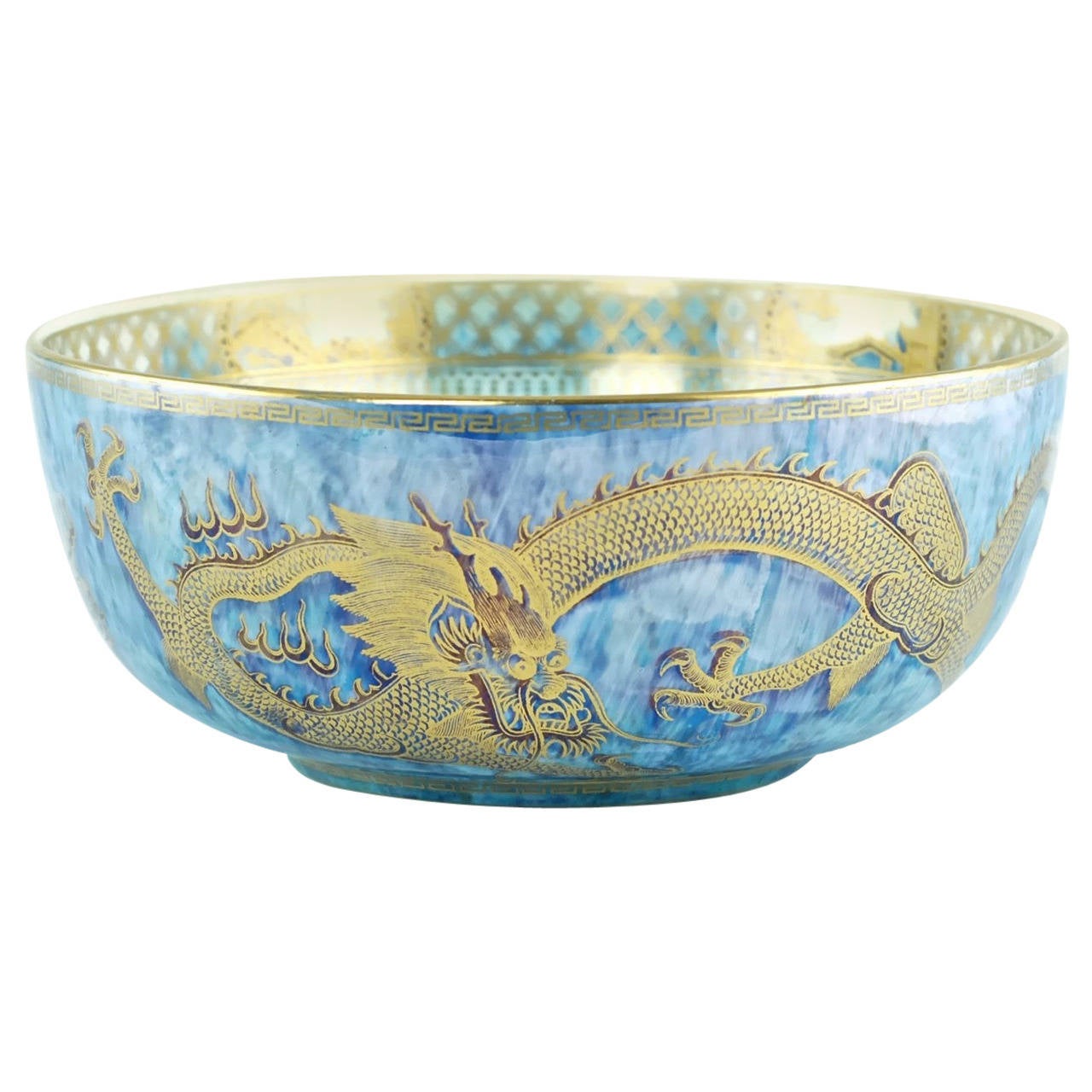 Wedgwood Fairyland Lustre 'Celestial Dragons' Centerpiece Bowl at ...
