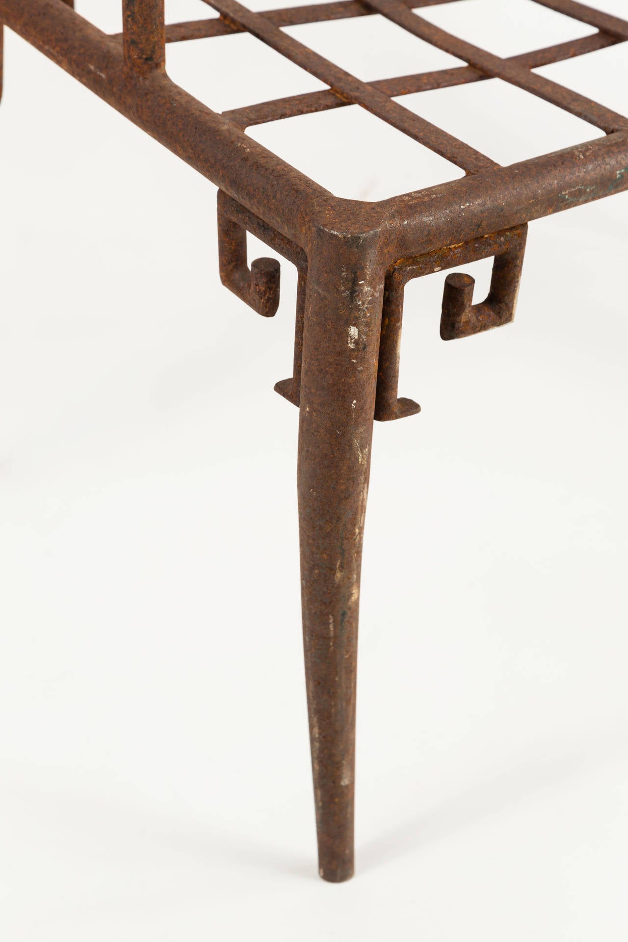 Hand-Forged Wrought Iron "Egyptian" Chair at 1stDibs